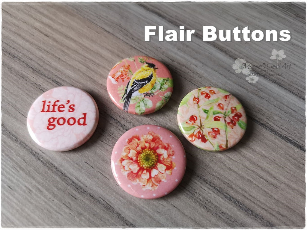 Flair Buttons 'Life' – Maremi Small Art