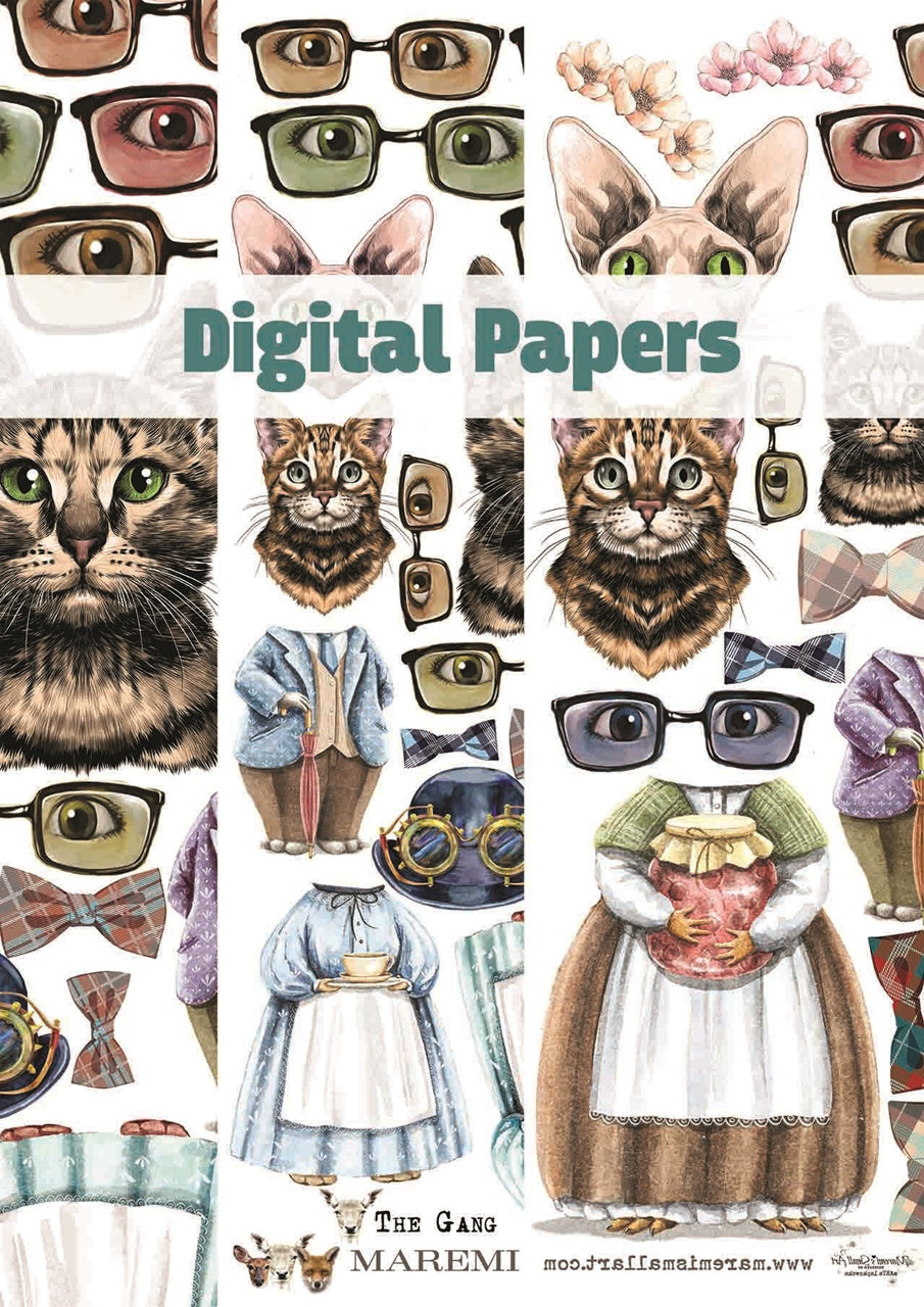 10 The Gang Digi Paper – Maremi Small Art