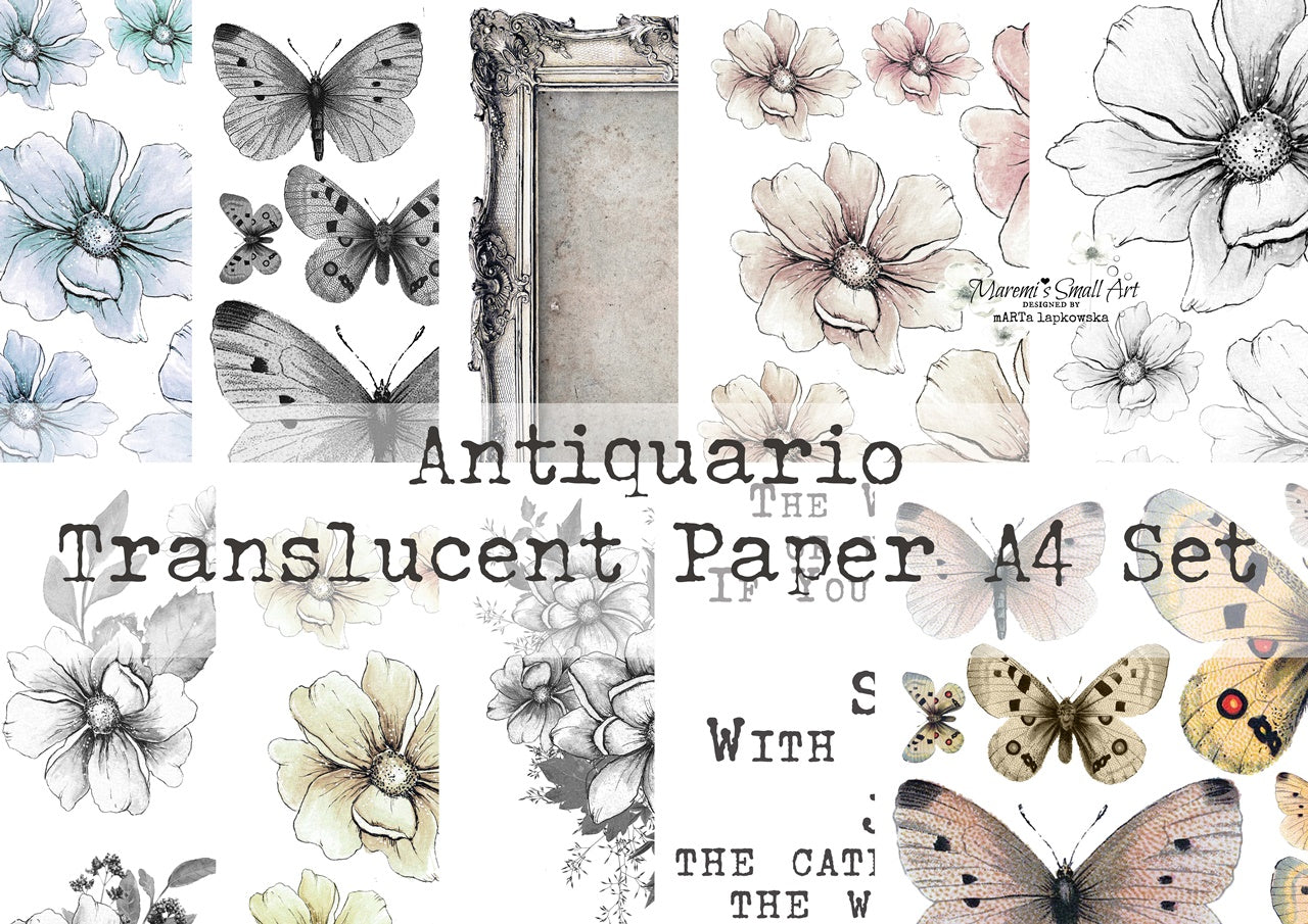 A4 'Antiquario' Maremi's Translucent Papers Pad – Maremi Small Art