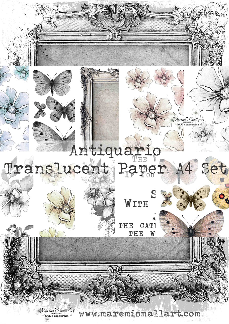A4 'Antiquario' Maremi's Translucent Papers Pad – Maremi Small Art